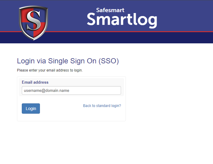 Advanced IT Services - Accessing Smartlog via Single Sign On (SSO) Advanced IT Services - Accessing Smartlog via Single Sign On (SSO)